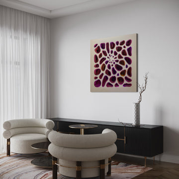 55 Drops Mural: Modern Mirrored Wall Art Masterpiece | PlusObject