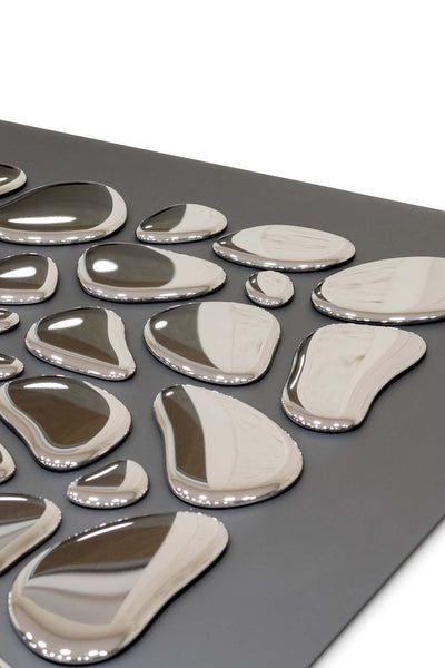 55 Drops Mural: Modern Mirrored Wall Art Masterpiece | PlusObject