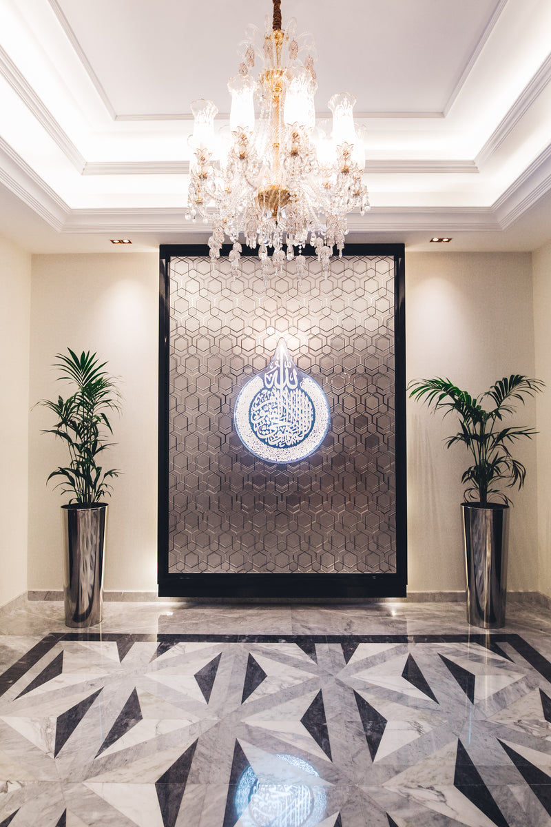 Geometric Patterns Silver: Artistic Wall Panels | PlusObject