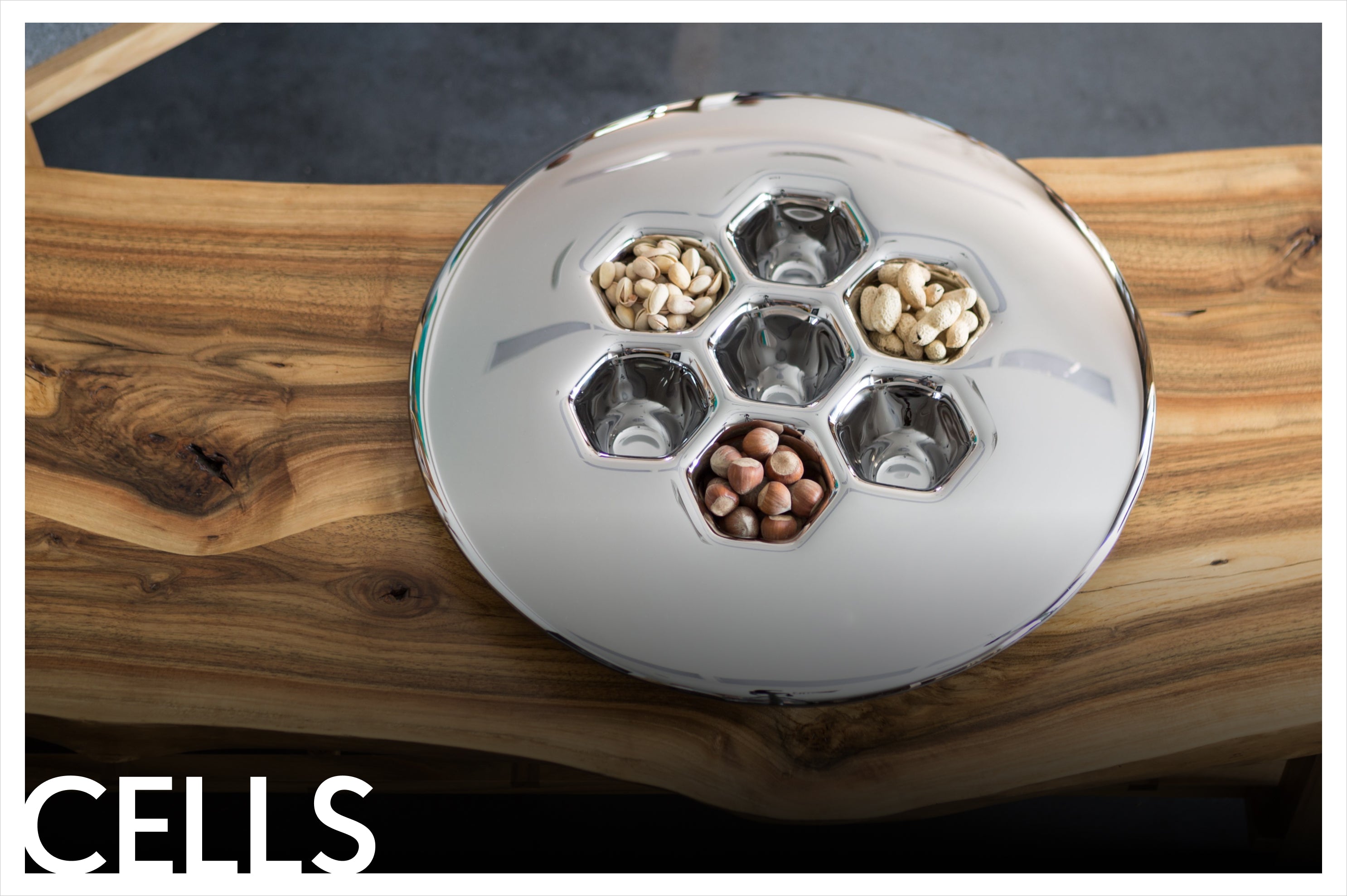 Cells Silver Platter: High-end Decorative Bowls | PlusObject