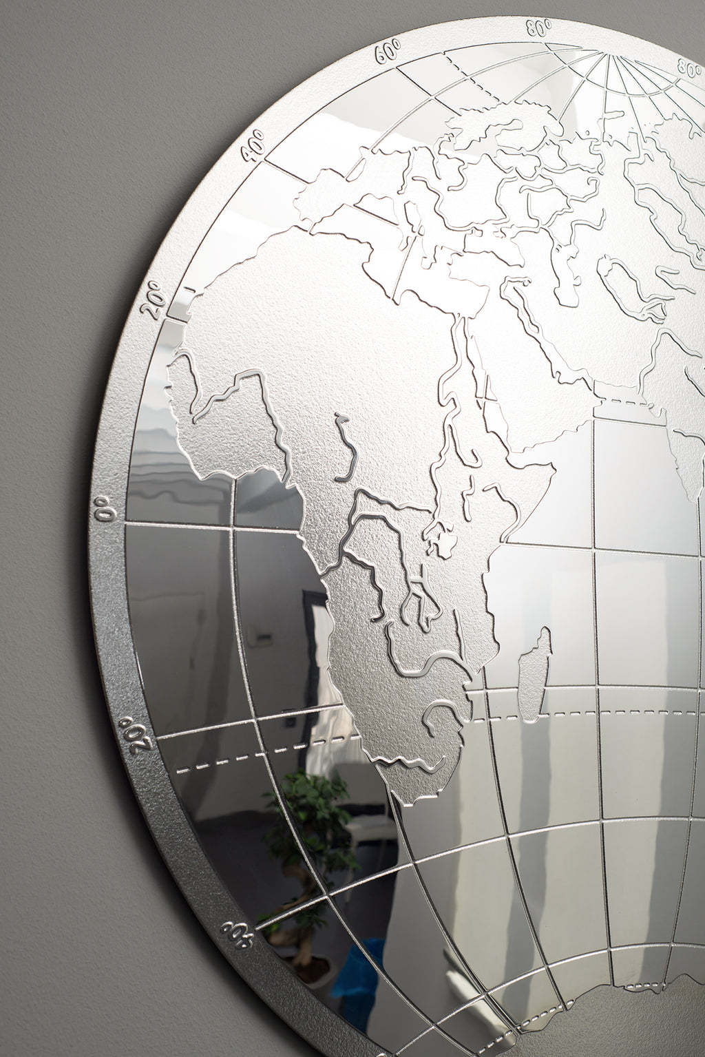 Hemisphere Wall Decor: Large High-End World Map Wall Art | PlusObject